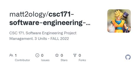GitHub Matt2ology Csc171 Software Engineering Project Management CSC