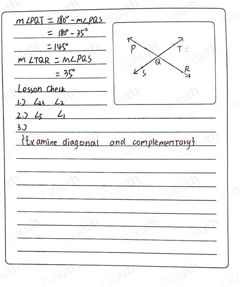 Solved Example 4 In The Diagram Below If M∠ Pqs35° Find M∠ Pqt