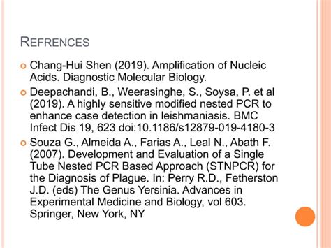 Nested Pcr PPTX Genetics Science