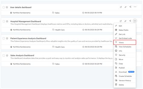Managing Dashboard Views Embedded BI Bold BI Docs