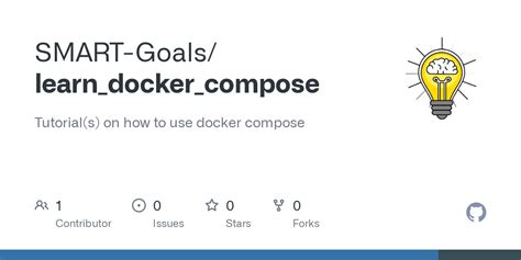 GitHub SMART Goals Learn Docker Compose Tutorial S On How To Use Docker Compose