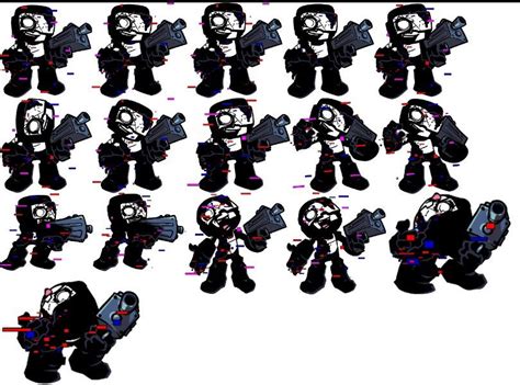 Pibby Tankman Sprite Sheet Sprite Sheet