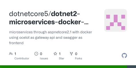 Github Dotnetcore5dotnet2 Microservices Docker Swagger Microservices Through Aspnetcore21