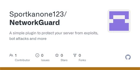 Github Sportkanone Networkguard A Simple Plugin To Protect Your