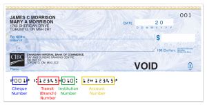 Find Your Transit Number And Account Number Cansumer