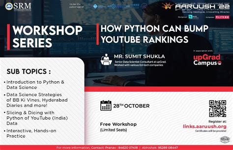 Aaruush Srm University On Linkedin Youtube Python India Upgrad
