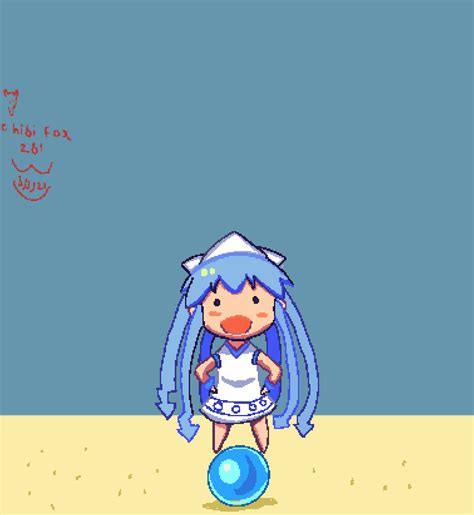 Cute Squid Girl Rpixelart