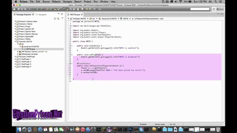 Bukkit Coding Episode 2 Motd Plugin How To Code A Minecraft