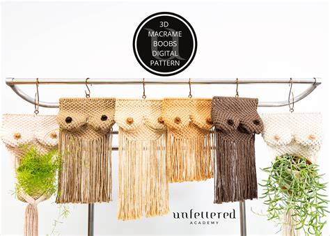 D Macrame Boobs Pattern Digital Download Beginner Etsy