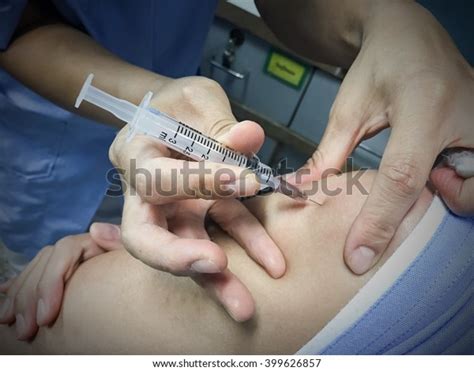 Doctor Give Injection Female Arm Soft Stock Photo Shutterstock