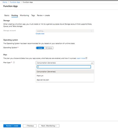 Techcohere Azure Functions Hosting Plan Types