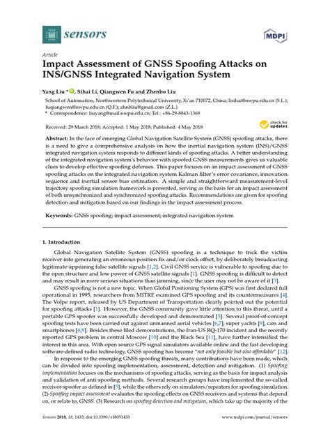 Impact Assessment Of Gnss Spoofing Attacks On Integrated Navigation