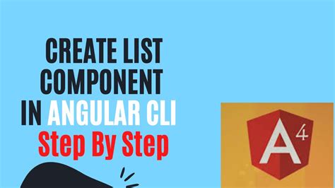 05 How To Create List Component In Angular 4 Using Ngfor Youtube