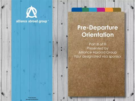 Part Iii Pre Departure Orientation Ppt