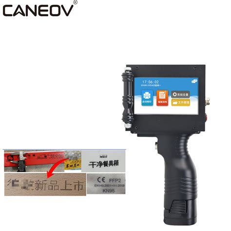 automatic handheld coding machine production date batch number barcode packaging carton assembly