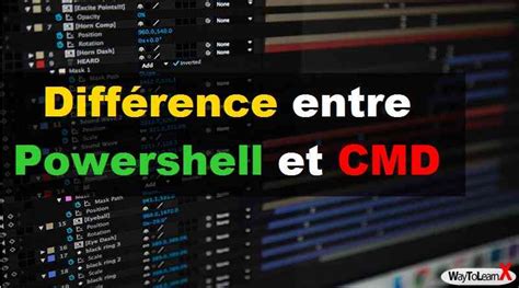 Différence Entre Powershell Et Cmd Waytolearnx