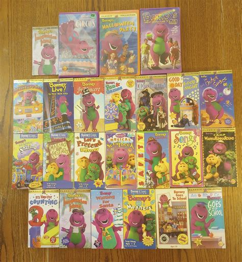 Barney Vhs Lot 22 Different Tapes Etsy