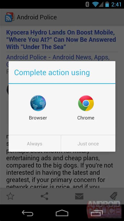 Tip Double Tap The Android 42 App Picker Popup To Bypass Annoying Tip Double Tap The Android 42 App Picker Popup To Bypass Annoying