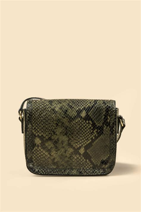 rouje bibi bag python kaki women bags nancy pallen