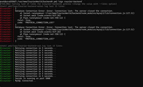 Nodejs Mysql Is Closing The Connection On Ubuntu Unix And Linux