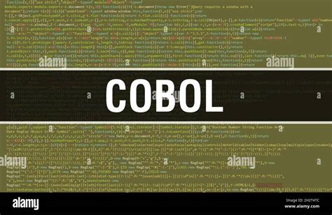 Cobol Concept Illustration Using Code For Developing Programs And App