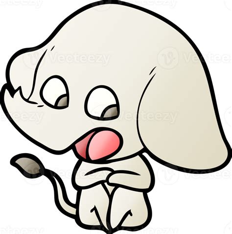 Linda Dibujos Animados Elefante Dibujo 46690912 Png