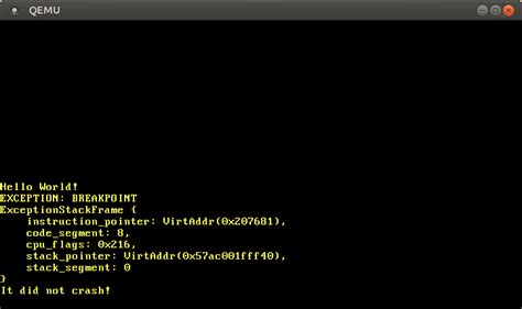 Cpu Exceptions Writing An Os In Rust