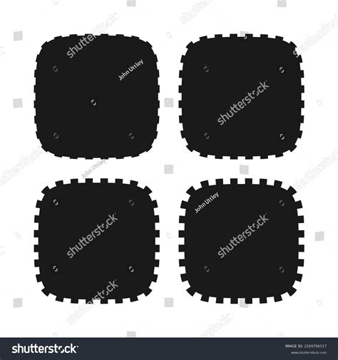 Notch Edge Squircle Shapes Icon Set Stock Vector Royalty Free 2269786527 Shutterstock