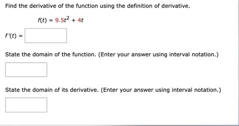 Solved Find The Derivative Of The Function Using The