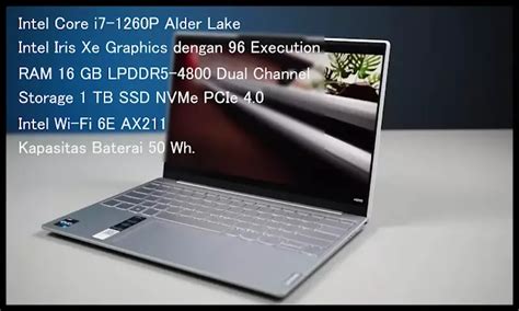 Lenovo Yoga Slim I Carbon Laptop Tipis Super Ringan