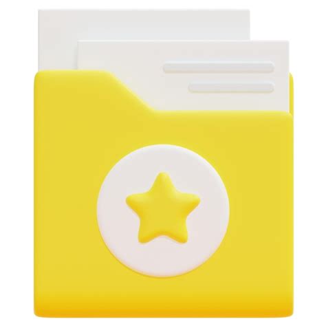 Premium Photo Folder 3d Render Icon Illustration