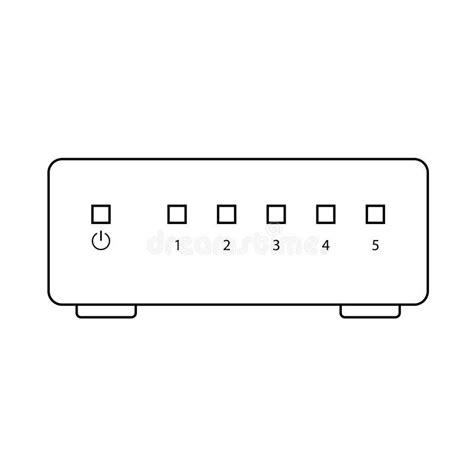 Ethernet Switch Icon Stock Illustration Illustration Of Link 144289548