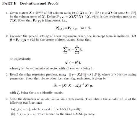 Given Matrix XRnp Of Full Column Rank Let Chegg