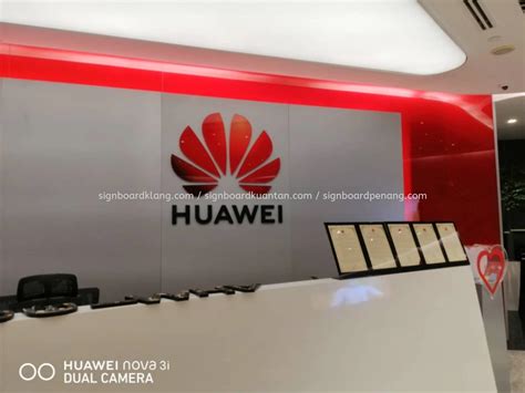 Huawei Pvc Cut Out 3d Lettering Logo Indoor Signage Sigboard At Klang
