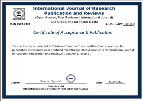 Shivam Chaurasia On Linkedin Researchpublication Healthcaredata Dataanalysis Proudmoment