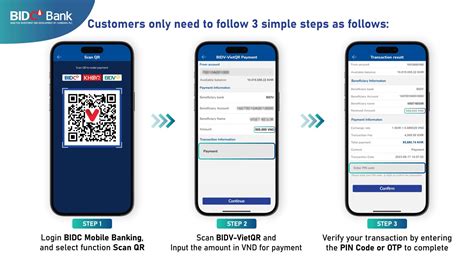 Scan And Pay With Bidv Vietqr In Vietnam Via Bidc Mobile Banking Bidc