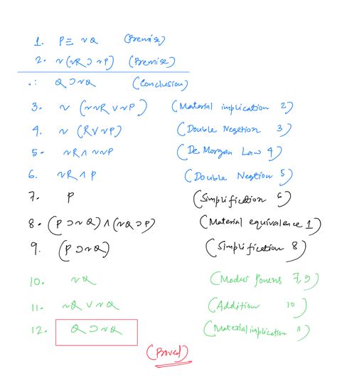 [solved] using the transformation rules of system p prove the argument