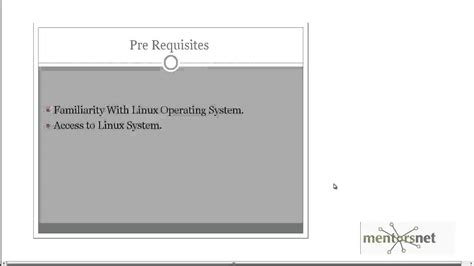 Linux Shell Scripting Course At Mentorsnet Youtube