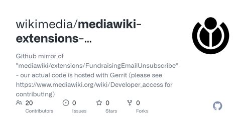 github wikimedia mediawiki extensions fundraisingemailunsubscribe
