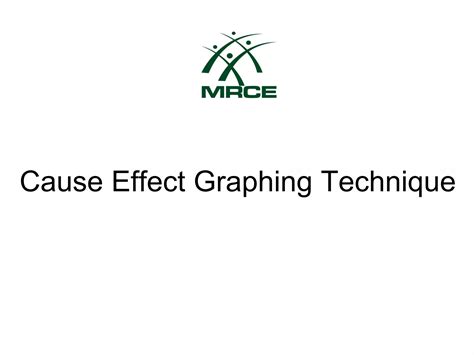 cause effect graphing technique pdf