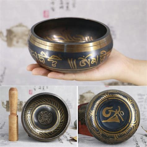 Tibetan Singing Bowl Buddhism Meditation Bell Hand Hammered Buddhist