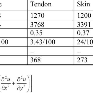 Physical Properties And Blood Perfusion Rate Of Individual Tissues Download Table
