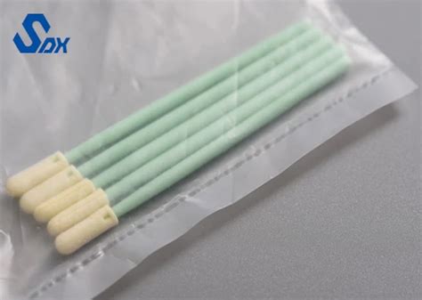 ESD Cleanroom Lint Free Medium Microfiber Cleaning Swabs With Flexible Paddle Head Clean For PCB
