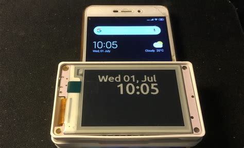 A Highly Inneficient Imprecise And Cool Esp32 Digital Epaper Clock Details