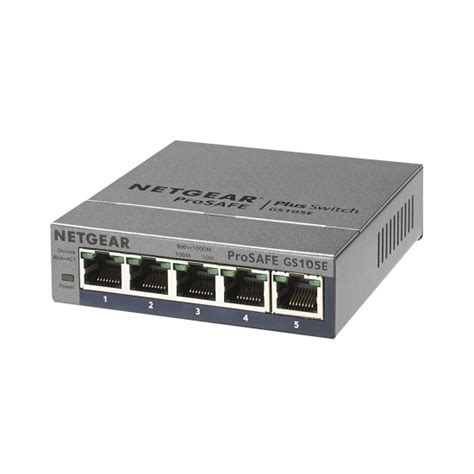 Netgear Prosafe Plus 5 Port Ethernet Switch Black
