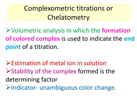 Complexometry Pptx