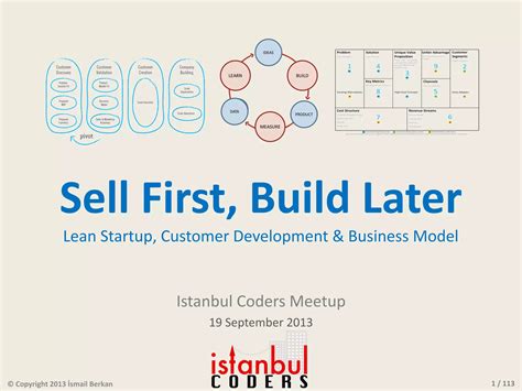 Sell First Build Later With The Lean Startup Fundamentals Tools