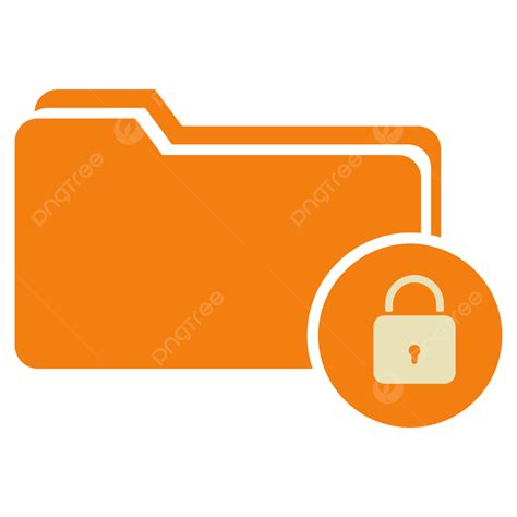 Securely Locked Folder Secure Folder Lock Png And Vector With