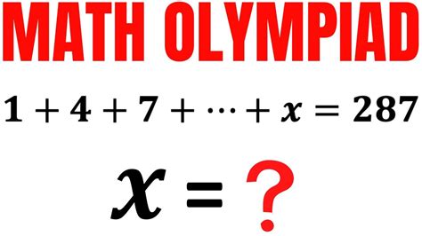 Solve For X In This Arithmetic Series Arithmetic Sequence Progression