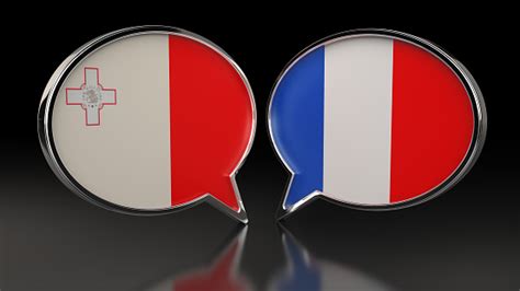 연설 거품으로 몰타와 프랑스 플래그입니다 3 차원 일러스트 레이 션 0명에 대한 스톡 사진 및 기타 이미지 0명 3차원 형태 Eurozone Istock